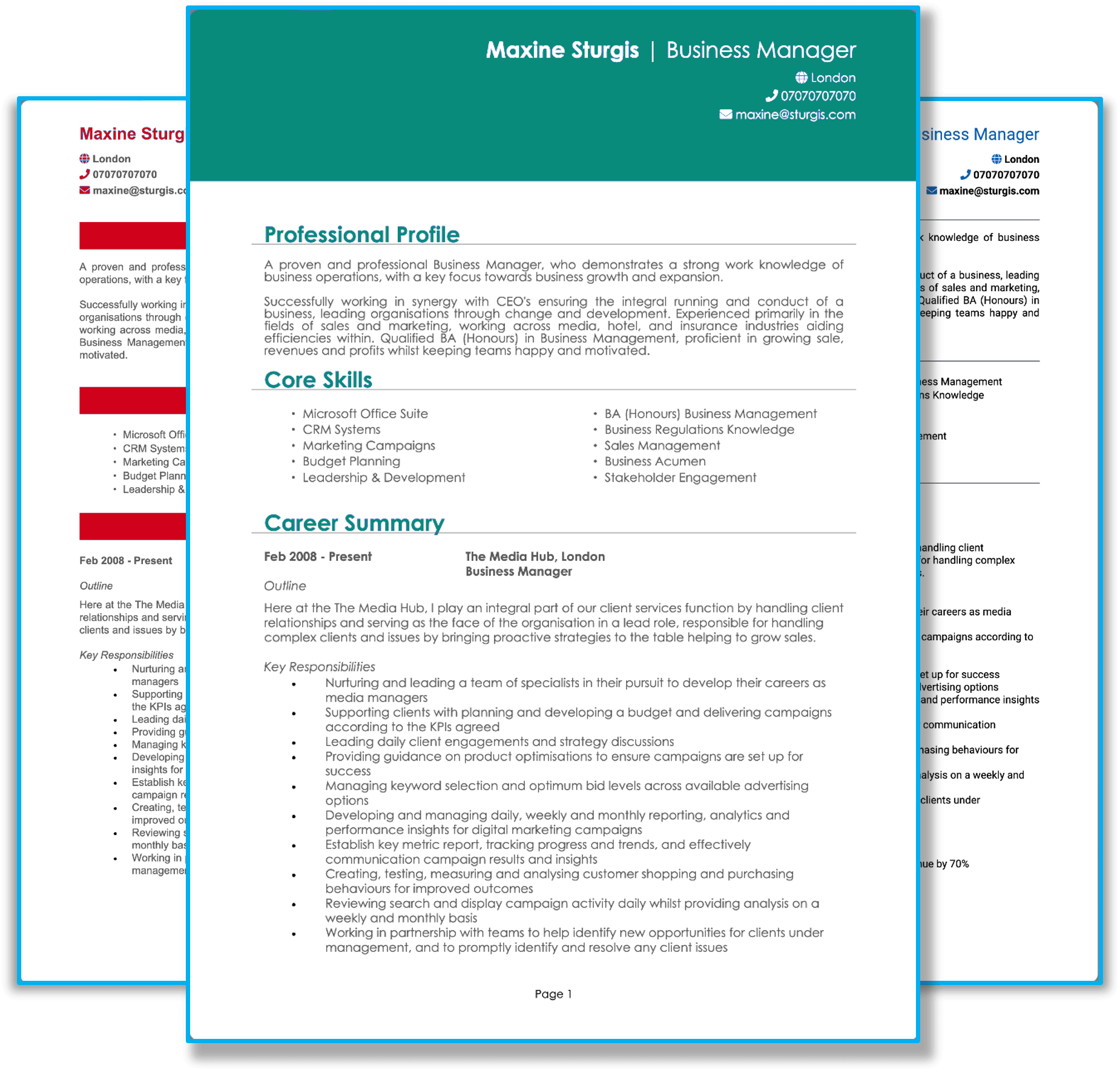 Example CV